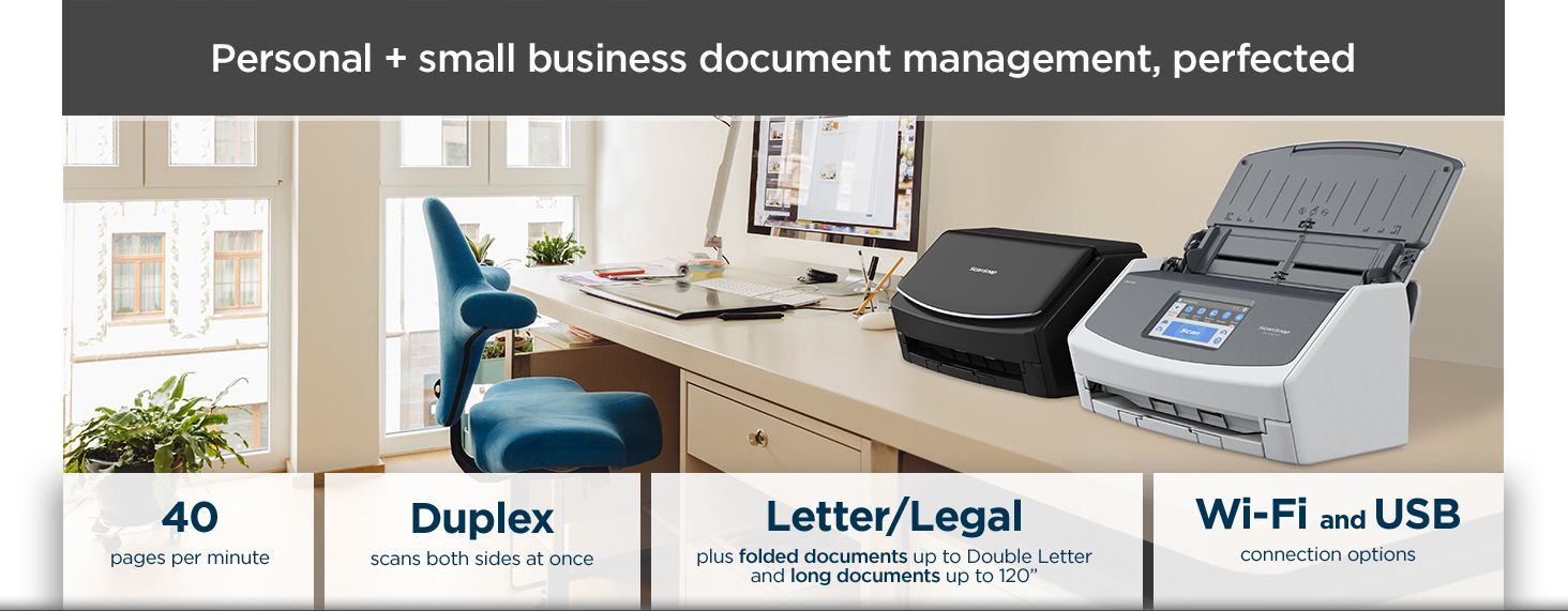 Ricoh ScanSnap iX1600 - document scanner - desktop - Wi-Fi(n), USB 3.2 ...