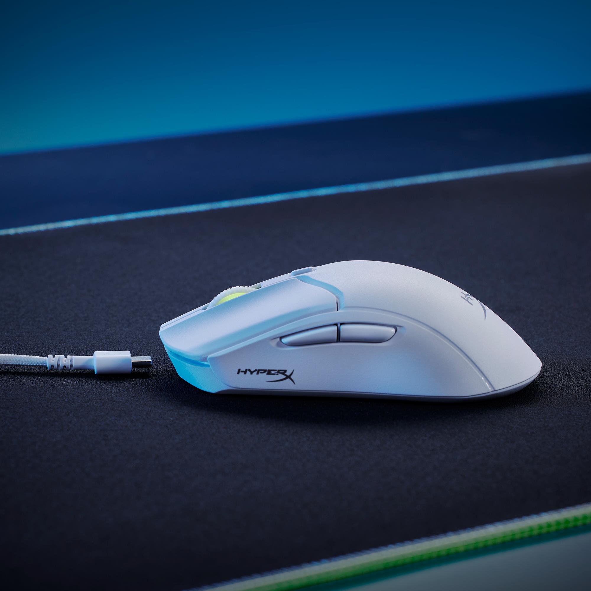 HyperX Pulsefire Haste 2 - mouse - 2.4 GHz, Bluetooth 5.0, USB - black