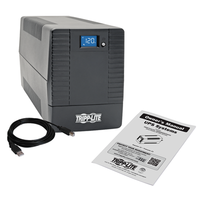 Tripp Lite UPS Tower 700VA 350W Battery Back Up Desktop AVR Line ...