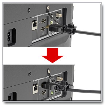 Tripp Lite HDMI Cable Lock Clamp Tie Screw for HDTVs Blu-Ray ...