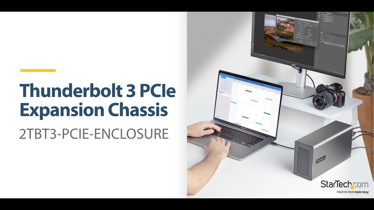 StarTech.com Thunderbolt 3 PCIe Expansion Chassis, Enclosure Box W/Dual ...
