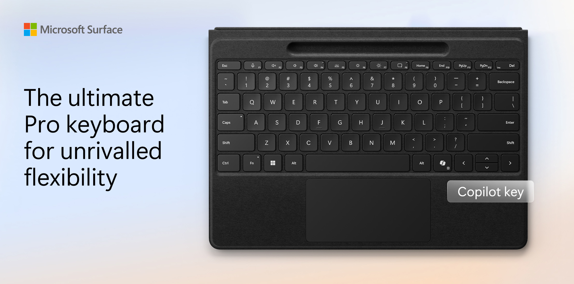 Microsoft Surface Pro Flex Keyboard - keyboard - with touchpad ...