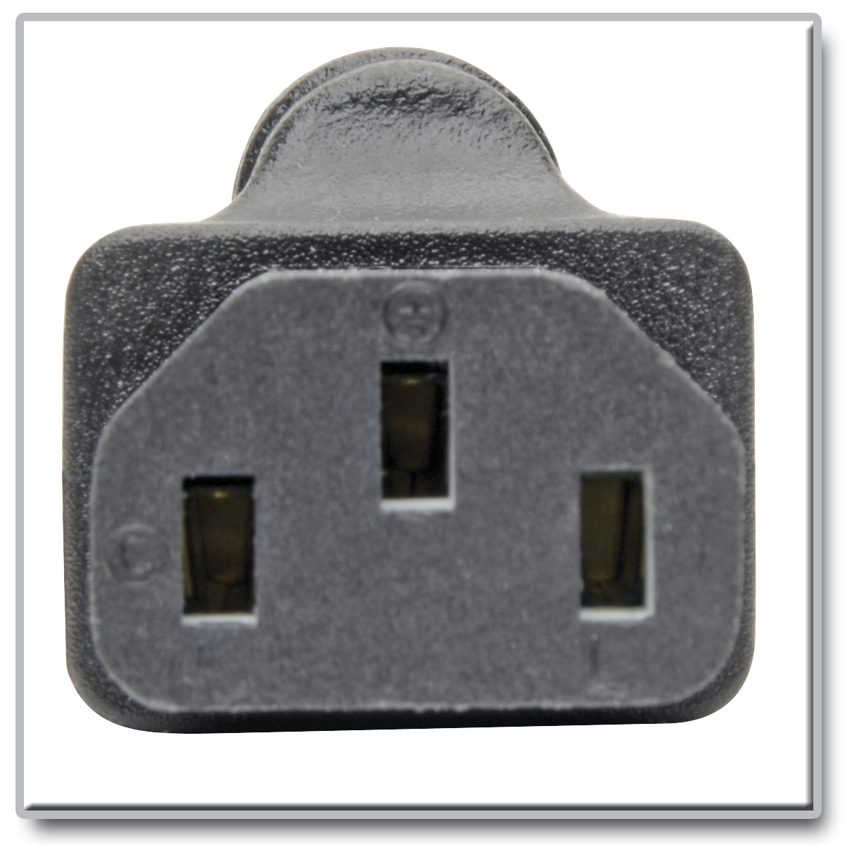 Tripp Lite NEMA 5-15P to C13 Power Cord Adapter - 15A, 125V, Black ...