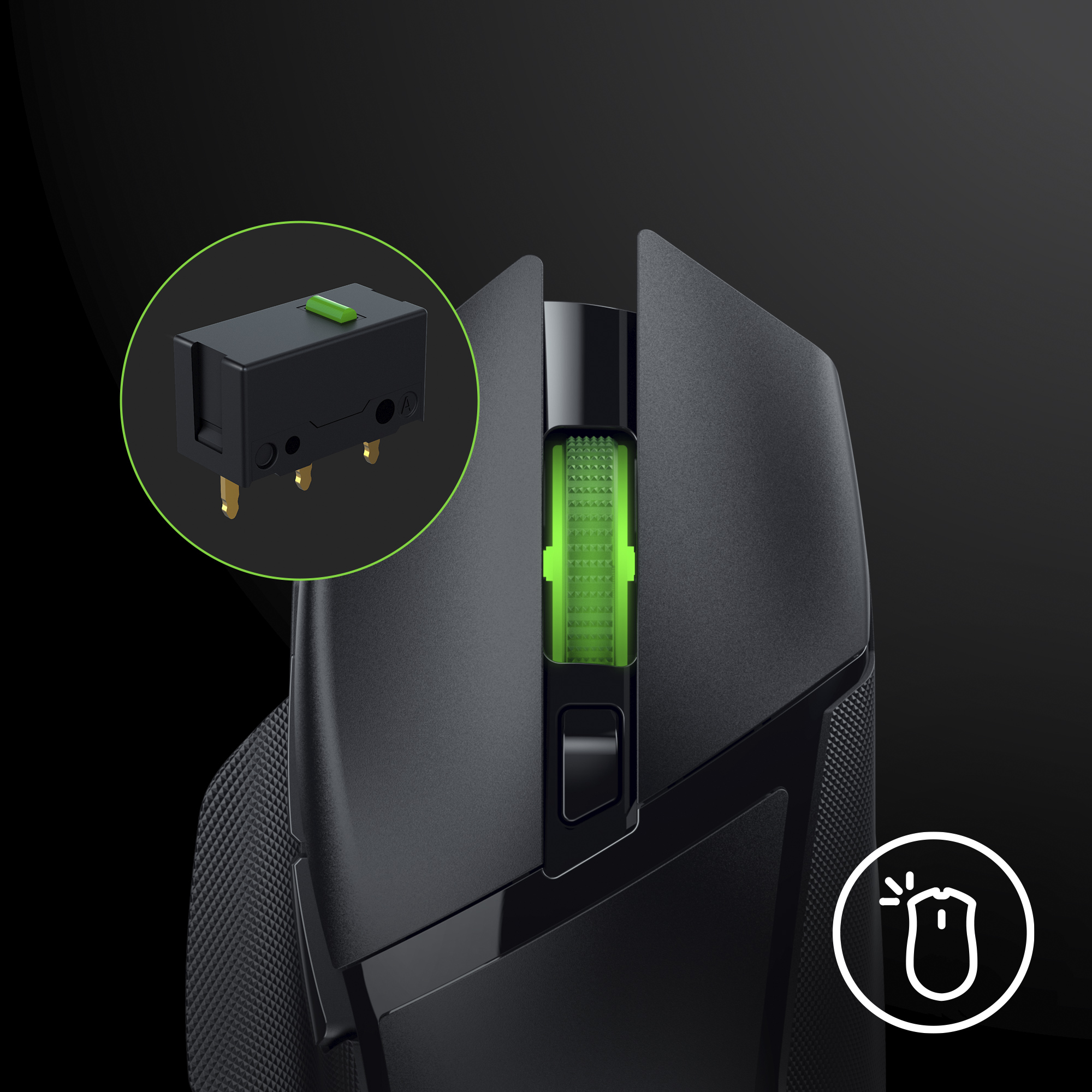 Razer Basilisk V3 X HyperSpeed Customizable Wireless Gaming Mouse Black ...