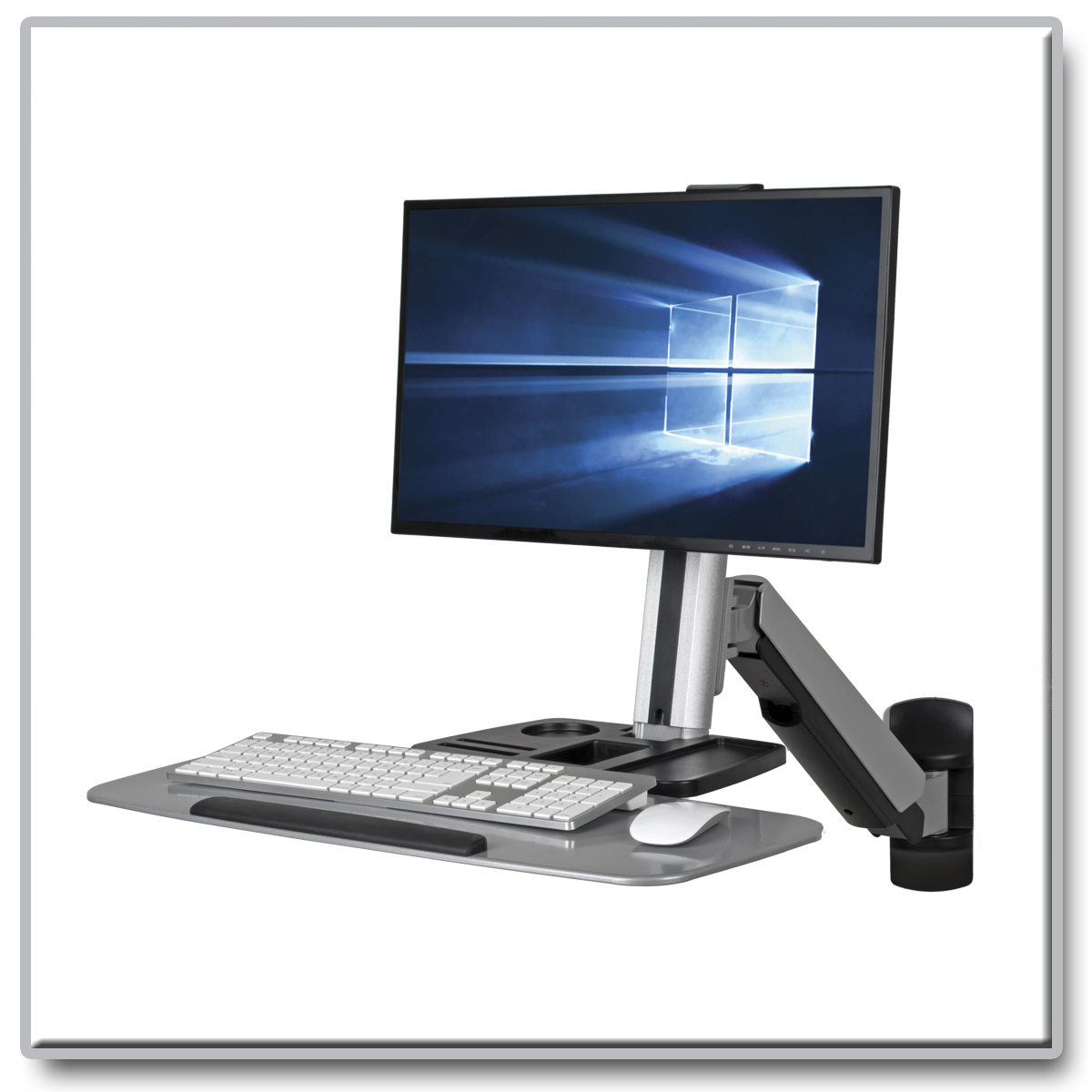 Tripp Lite WorkWise Wall-Mounted Workstation, Single Display - mounting ...