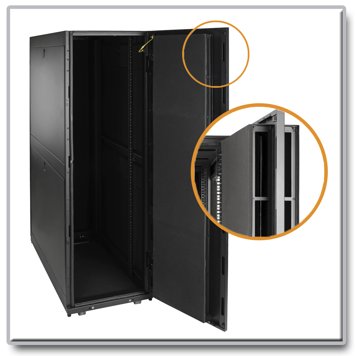 Tripp Lite 42U Rack Enclosure Server Cabinet Quiet with Sound Suppression - rack - 42U