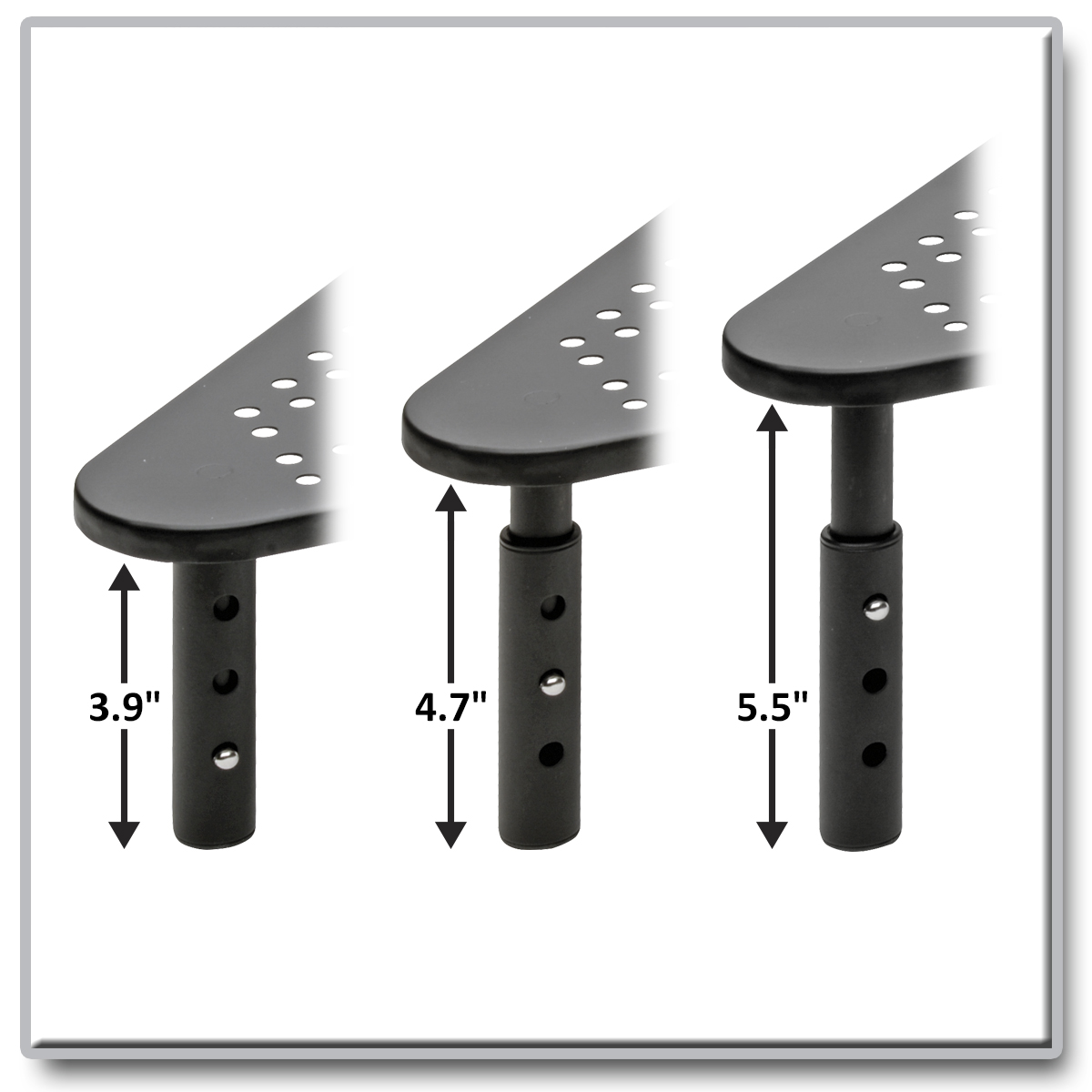 Tripp Lite Monitor Riser for Desk, 12 x 20 in. - Height Adjustable ...