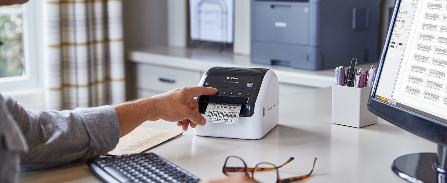 Brother QL-1110NWBc - label printer - B/W - direct thermal