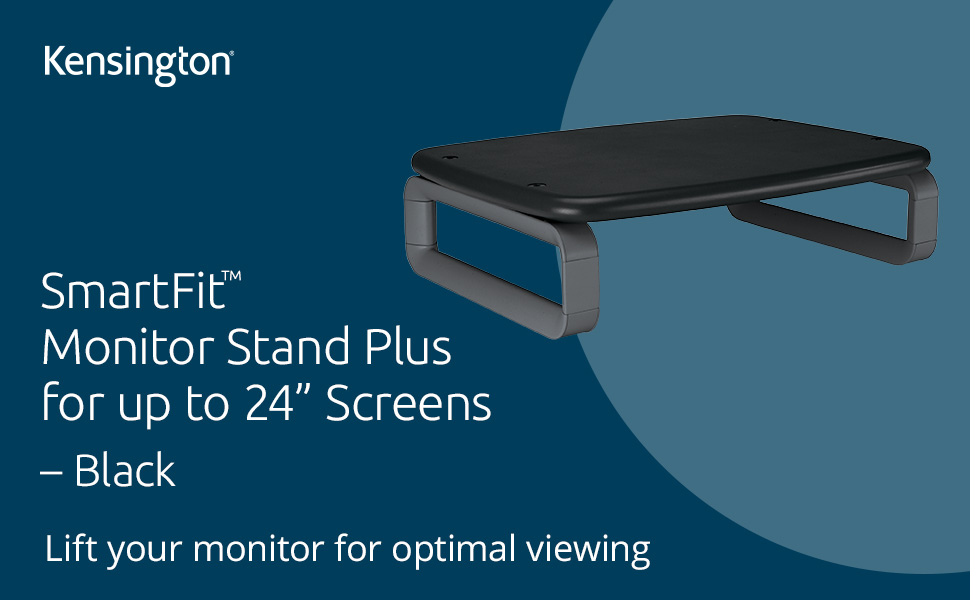 Kensington SmartFit Monitor Stand Plus - Black (K52786WW)