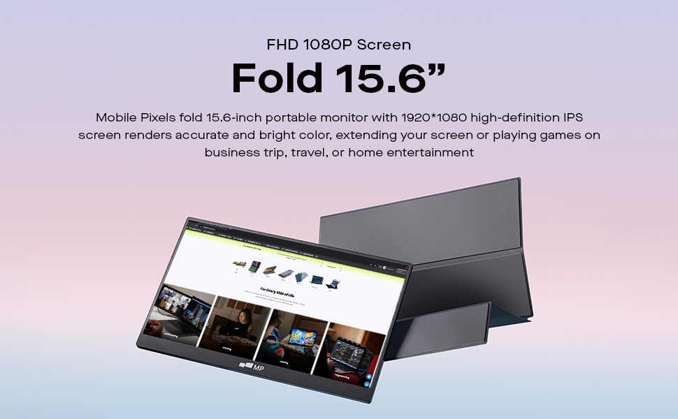 Mobile Pixels Fold - LCD monitor - Full HD (1080p) - 15.6"