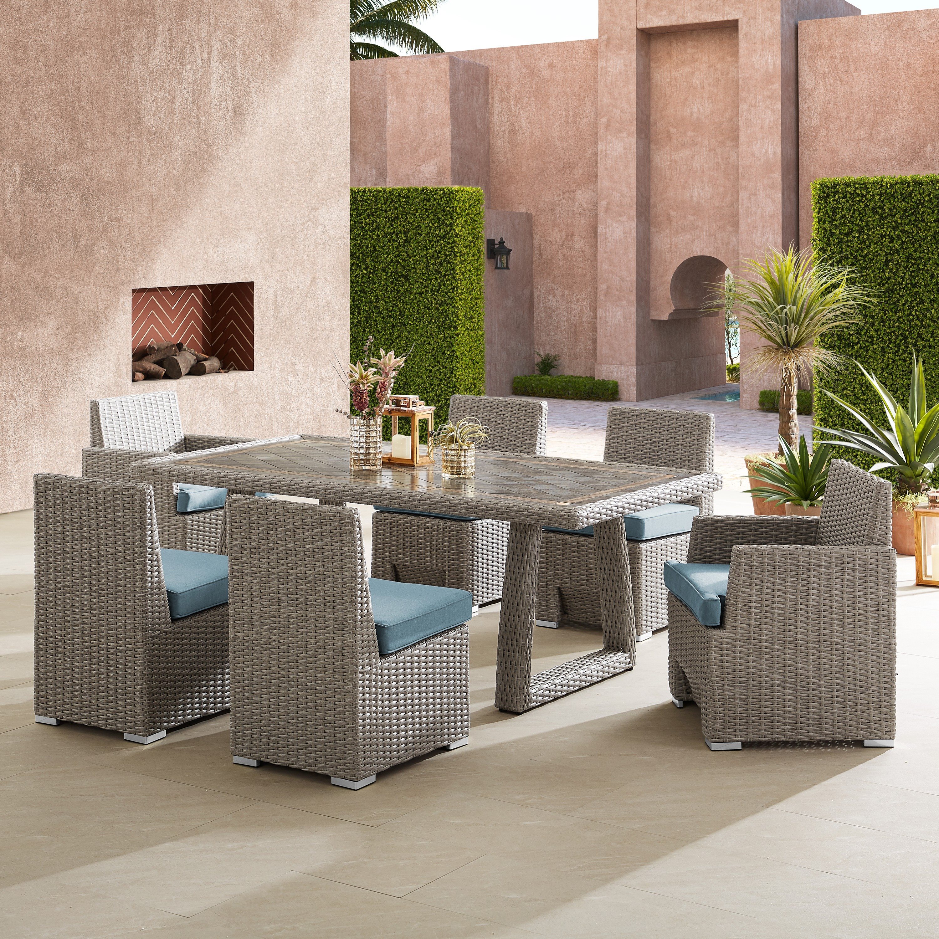 Sirio Niko 7 piece Patio Dining Set Costco