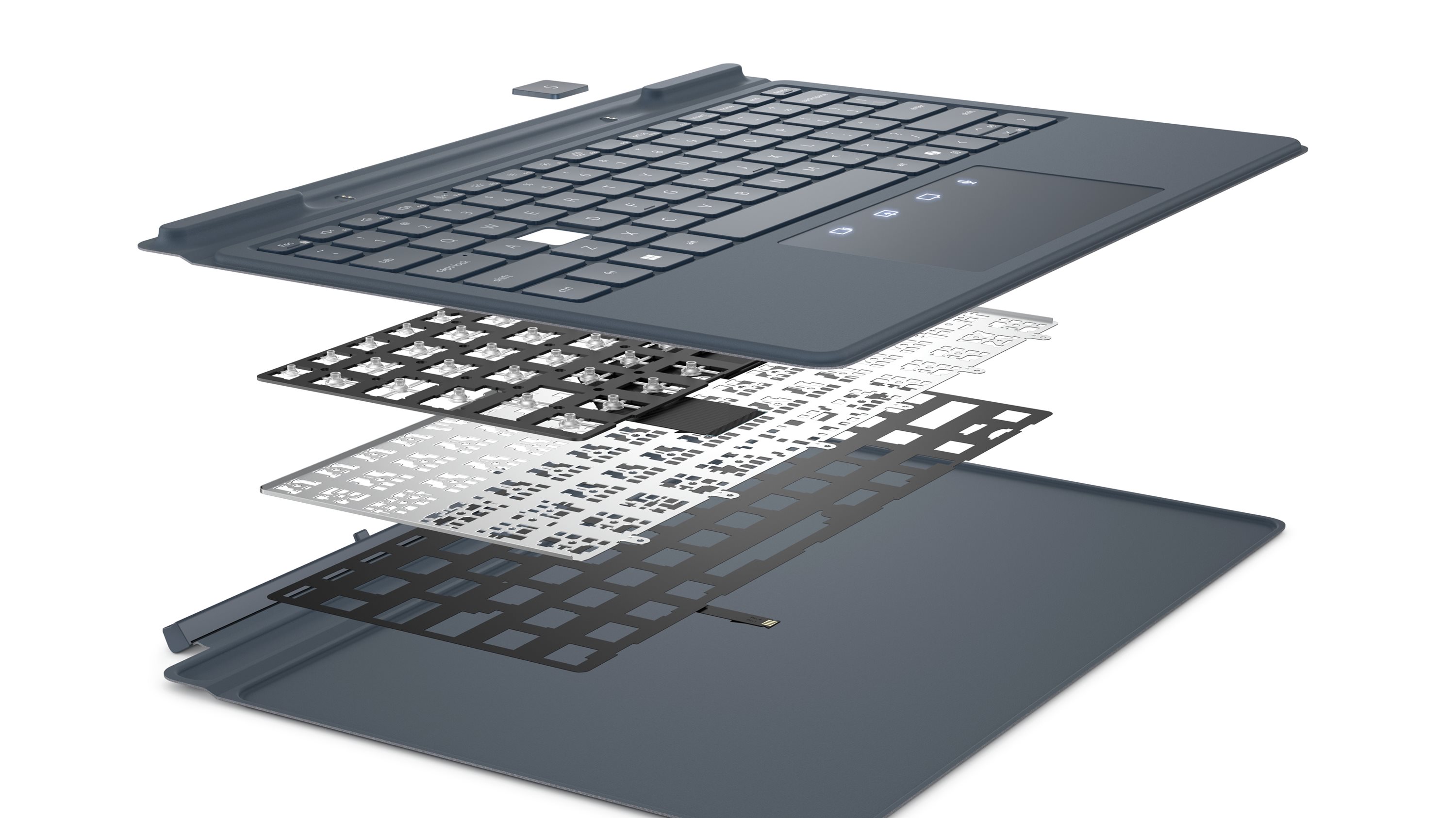 Dell Latitude 7350 detachable collaboration keyboard - US English