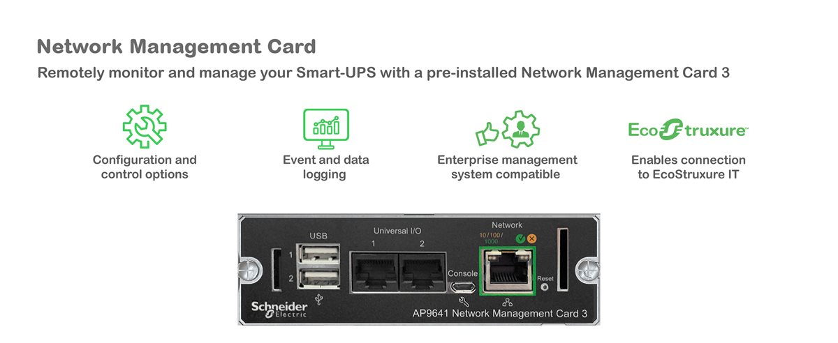 APC Smart-UPS SRT 3000VA RM Network Card - UPS - 2700 Watt - 3000 VA ...