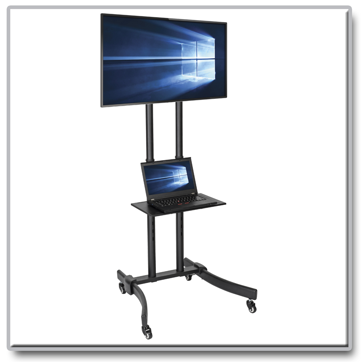 Tripp Lite Mobile TV Floor Stand Cart Height-Adjustable LCD 37-70 ...