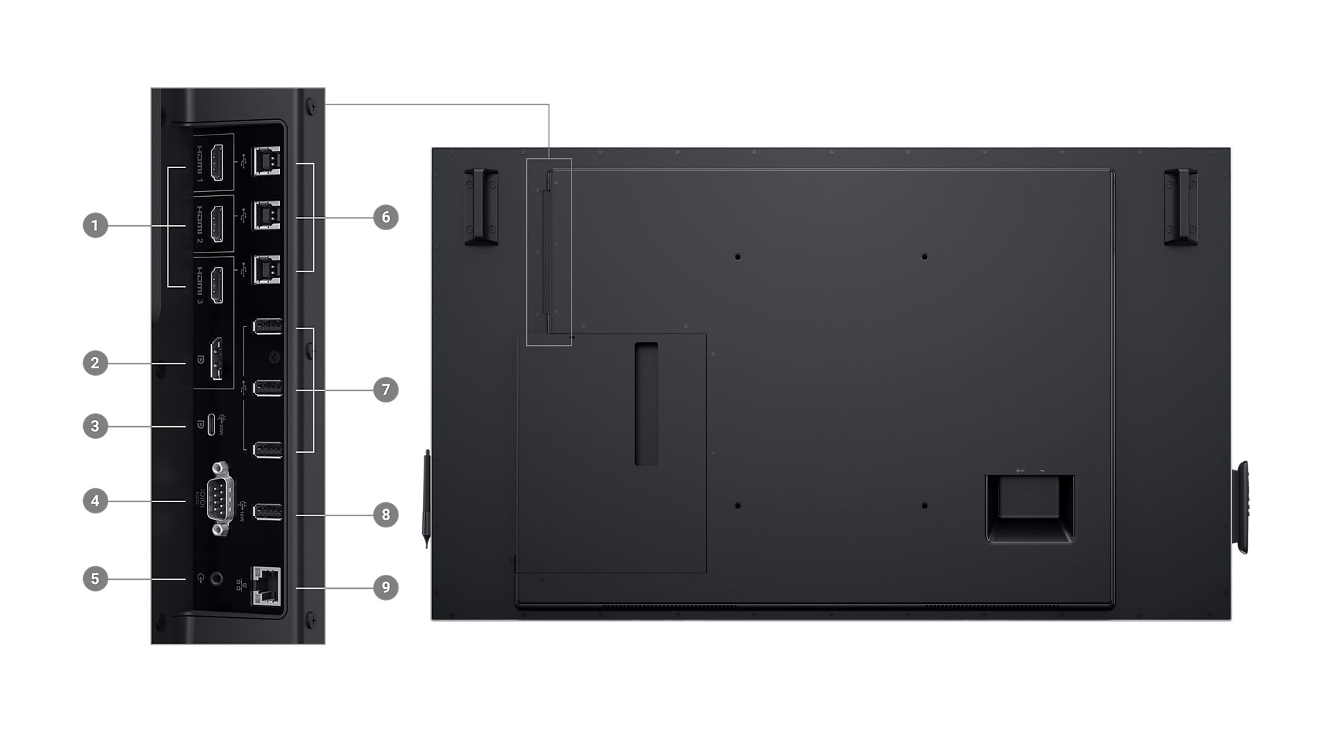Dell P6524QT 65" Class (64.53" viewable) LED-backlit LCD display - 4K ...