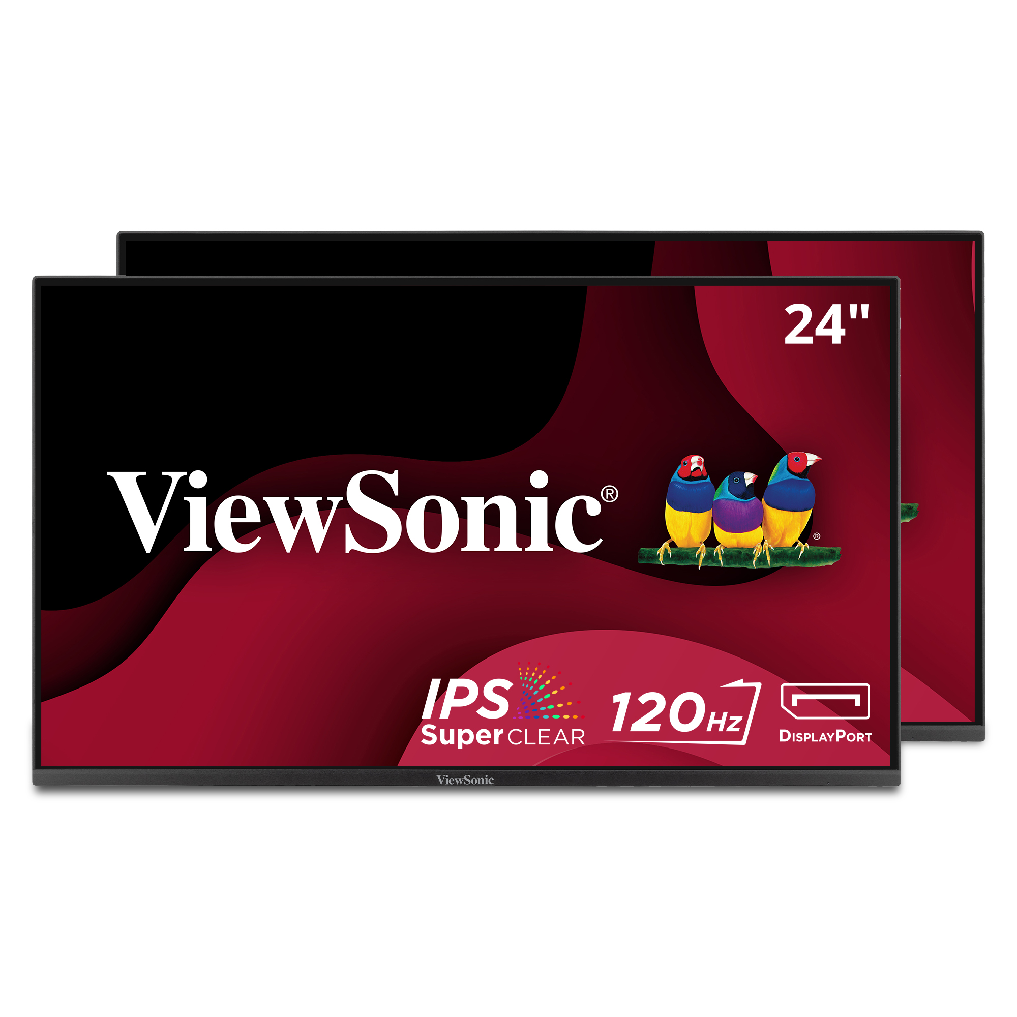 Viewsonic VA2456A-MHD_H2 - 24" 1080p IPS dual pack head-only monitors