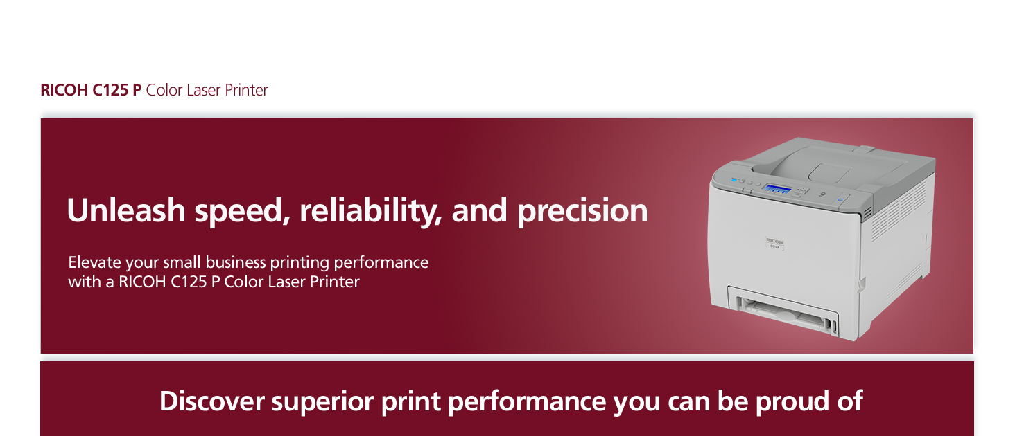 Ricoh C125 P - printer - color - laser