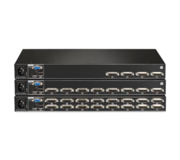 Avocent AutoView AV108 - KVM switch - 8 ports - rack-mountable - with 8 ...