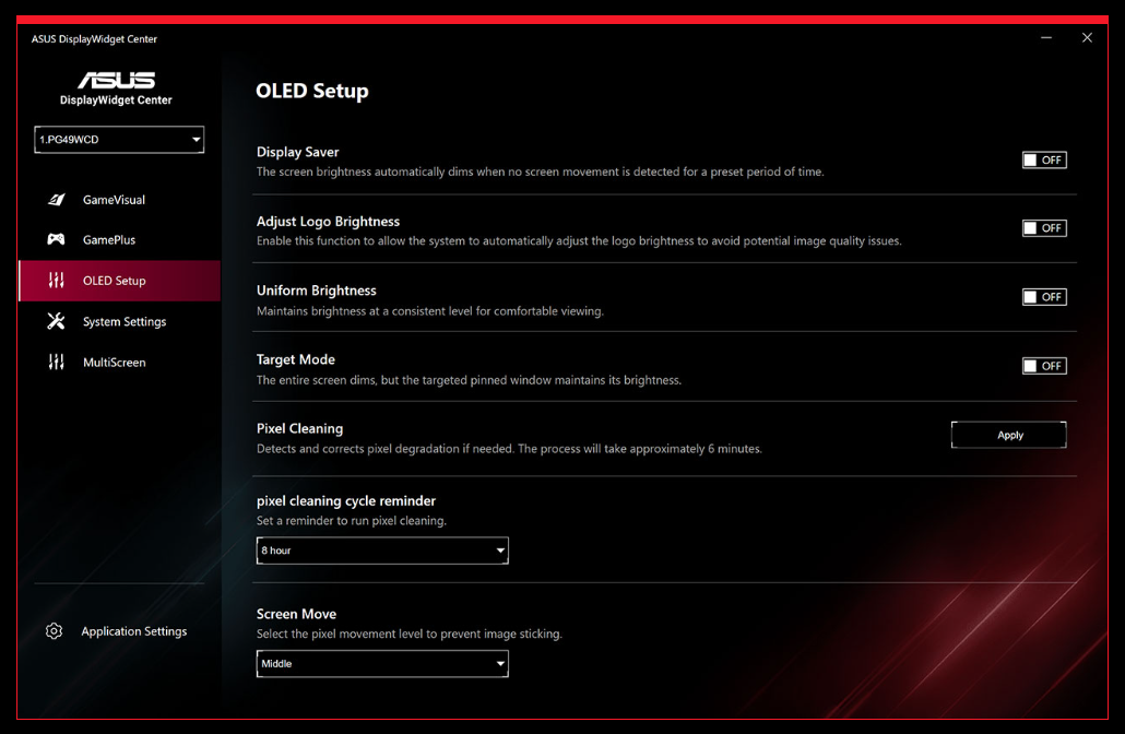 ASUS ROG Swift PG49WCD - OLED monitor - curved - 49" - HDR