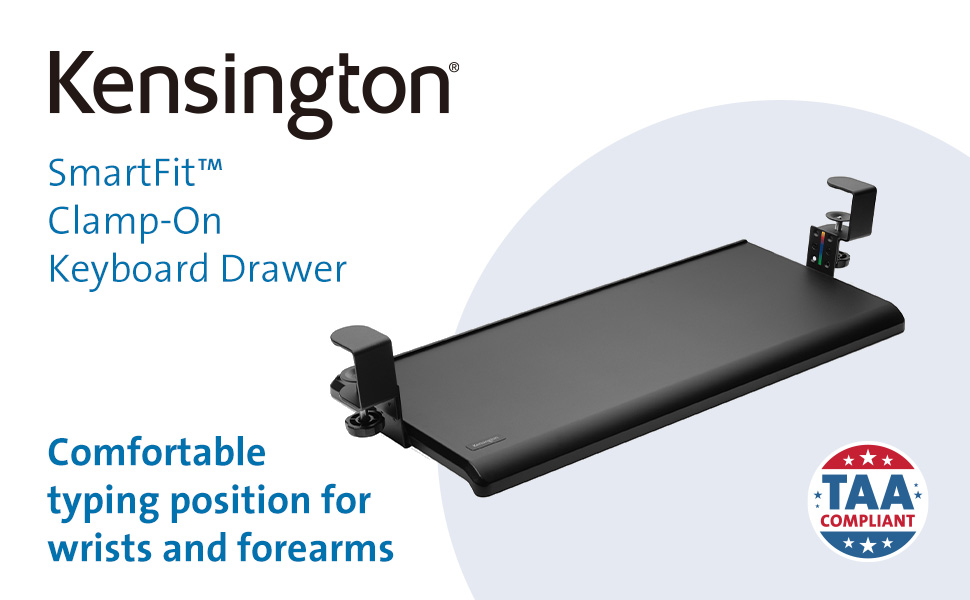 Kensington SmartFit Clamp-On Keyboard Drawer