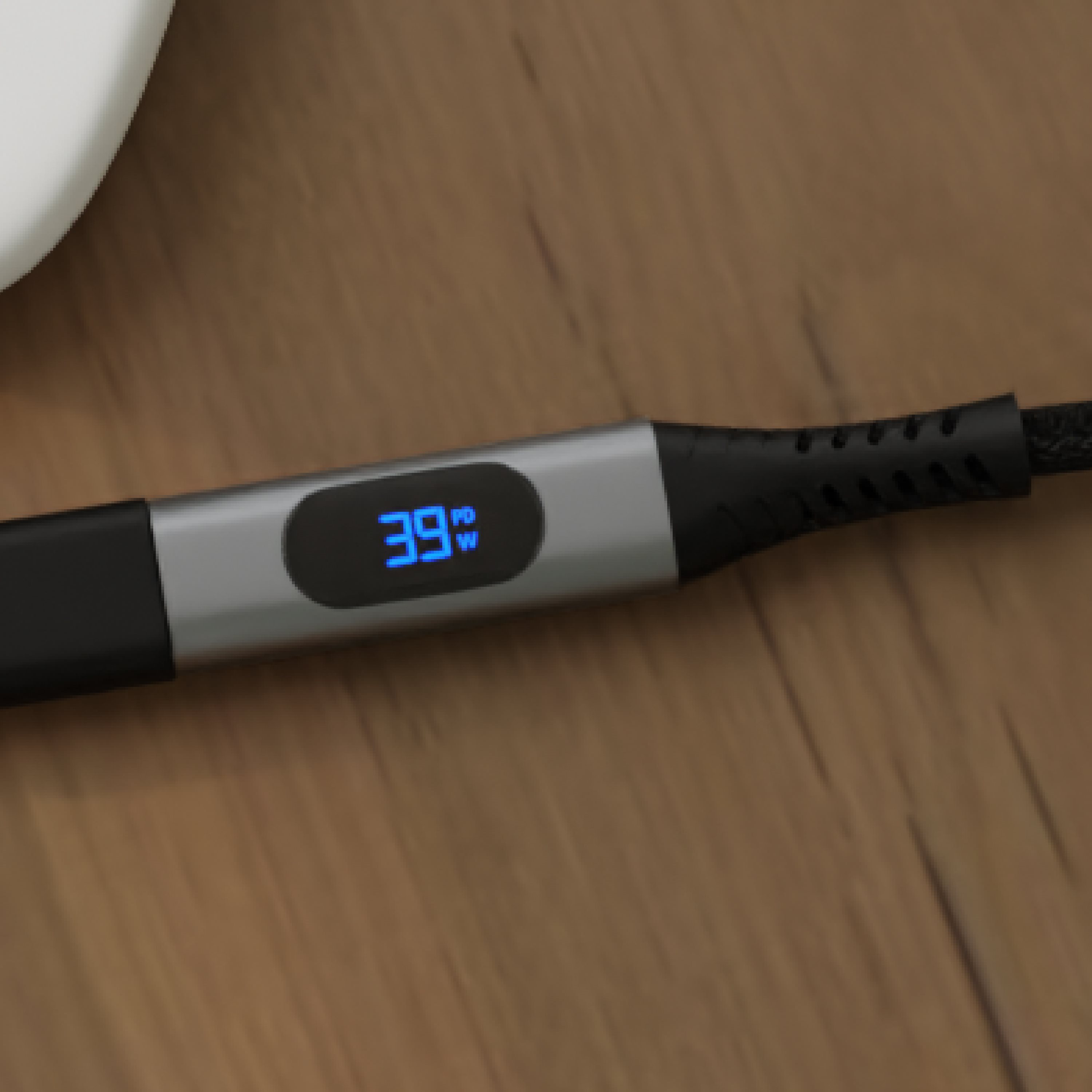 Plugable Usb C Extension Cable With Built In Multimeter Tester Fast Charging 3 3 Ft