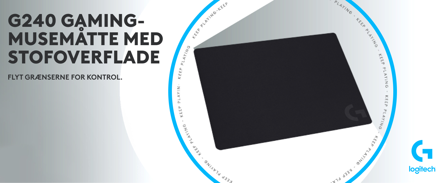 Logitech G240 stof gaming musemåtte - POWER.dk