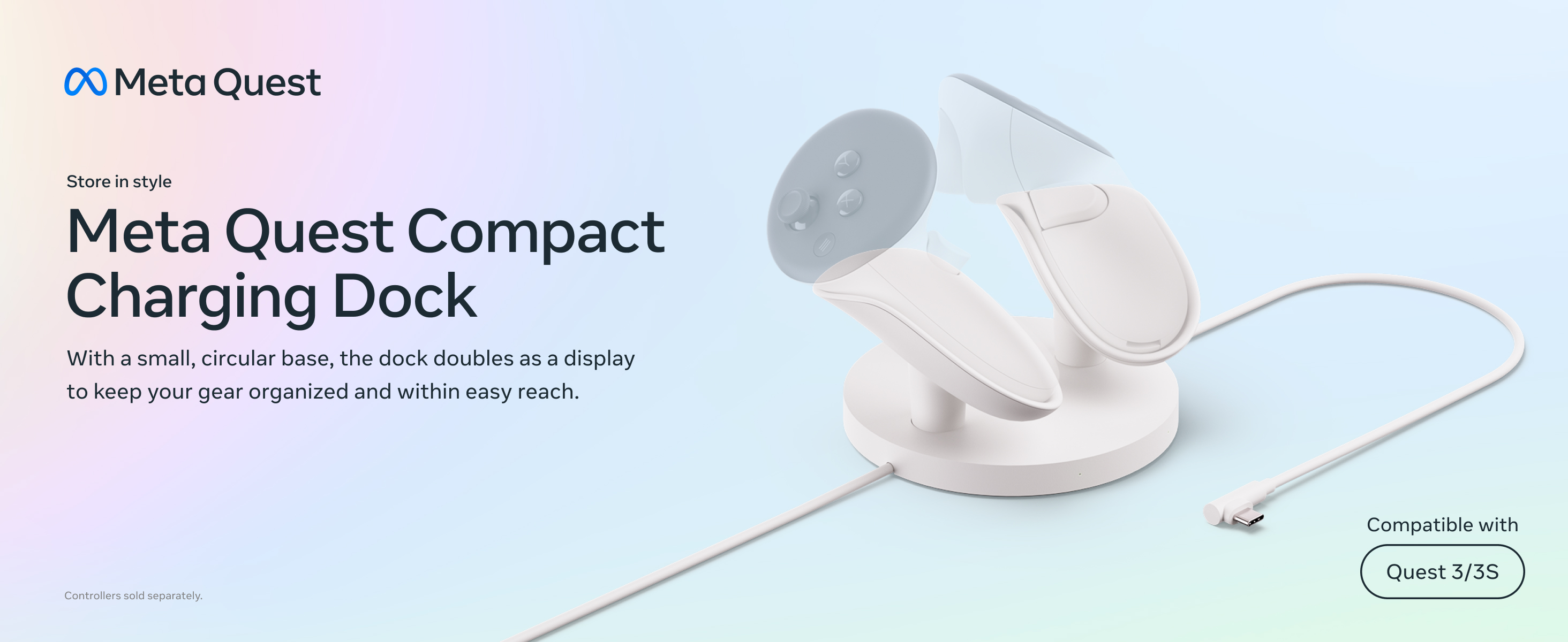 Meta charging dock - compact - with battery - 2 - Li-Ion - 24 pin USB-C ...