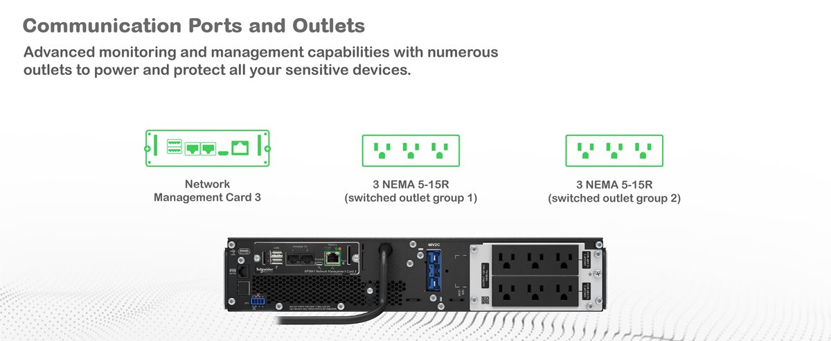 APC Smart-UPS SRT 1500VA RM Network Card - UPS - 1.35 kW - 1500 VA