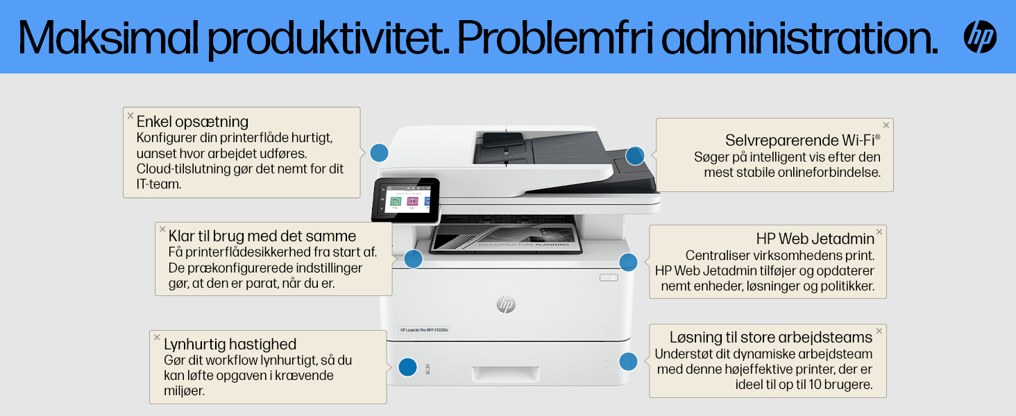 HP LaserJet Pro MFP 4102fdn - Multifunktionsprinter - S/H - laser ...
