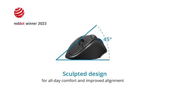 Kensington Pro Fit Ergo TB450 EQ - trackball - 2.4 GHz, Bluetooth