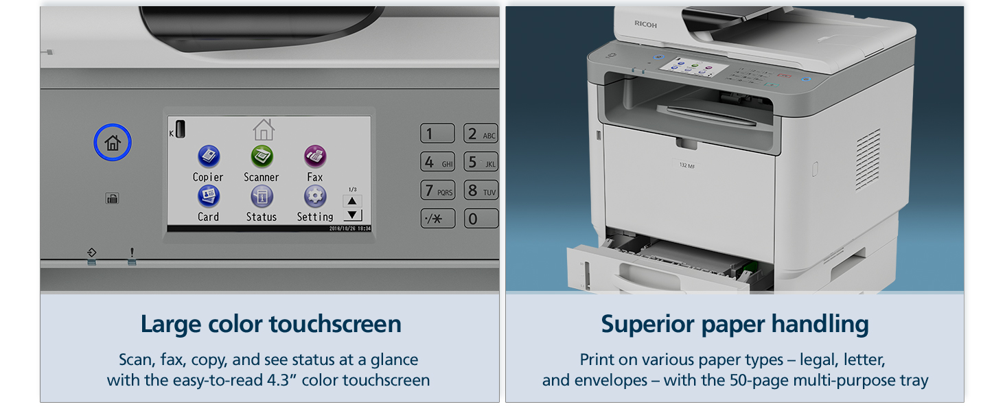 Ricoh 132 MF - multifunction printer - B/W