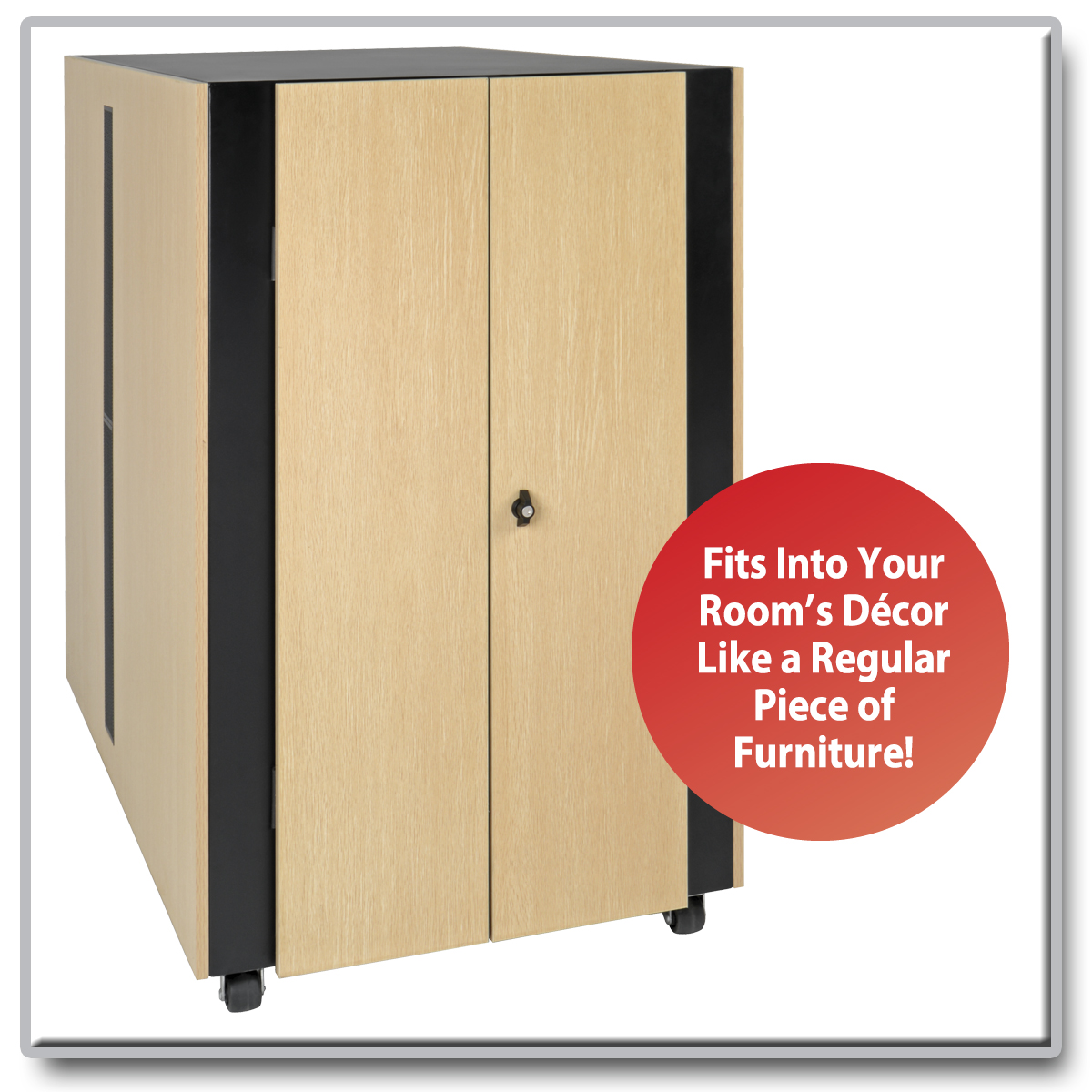 Tripp Lite 24U Soundproof Rack Enclosure Server Cabinet Quiet Acoustic ...