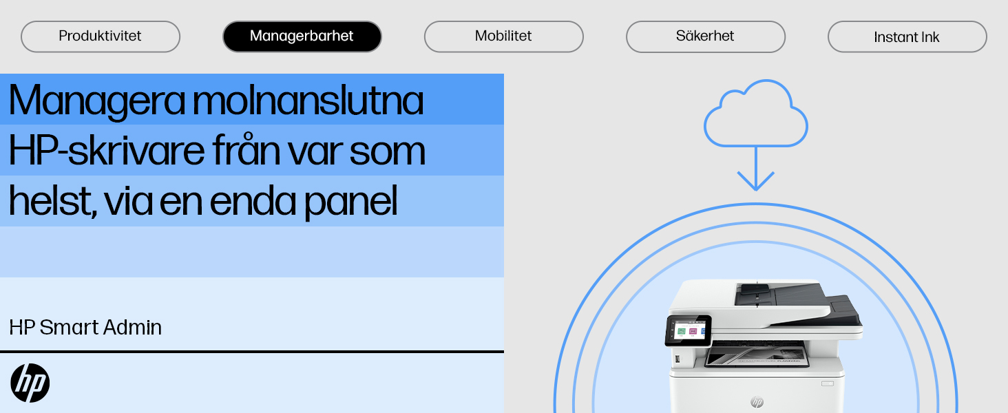 HP LaserJet Pro MFP 4102dw - Multifunktionsskrivare - svartvit - laser ...