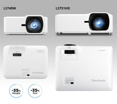 ViewSonic LS740W - DLP projector - zoom lens