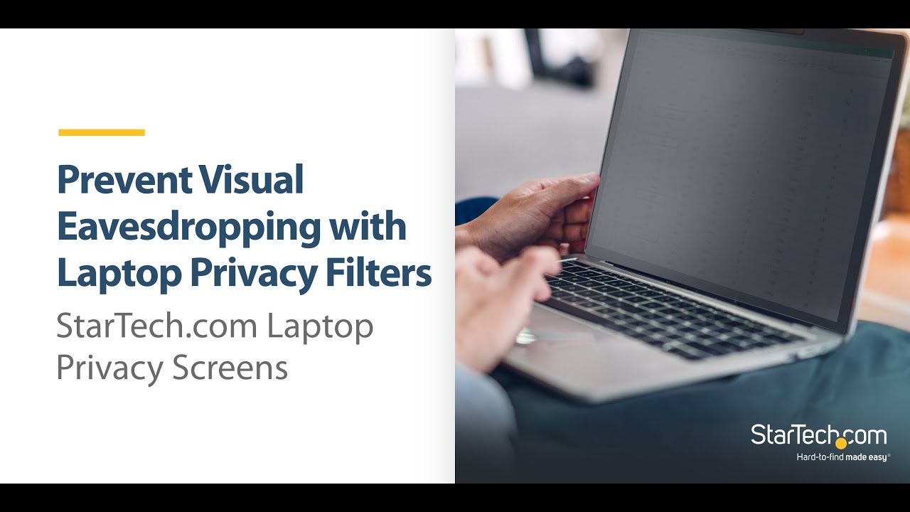 StarTech.com 14in Laptop Privacy Screen - Anti-Glare Privacy Filter w ...