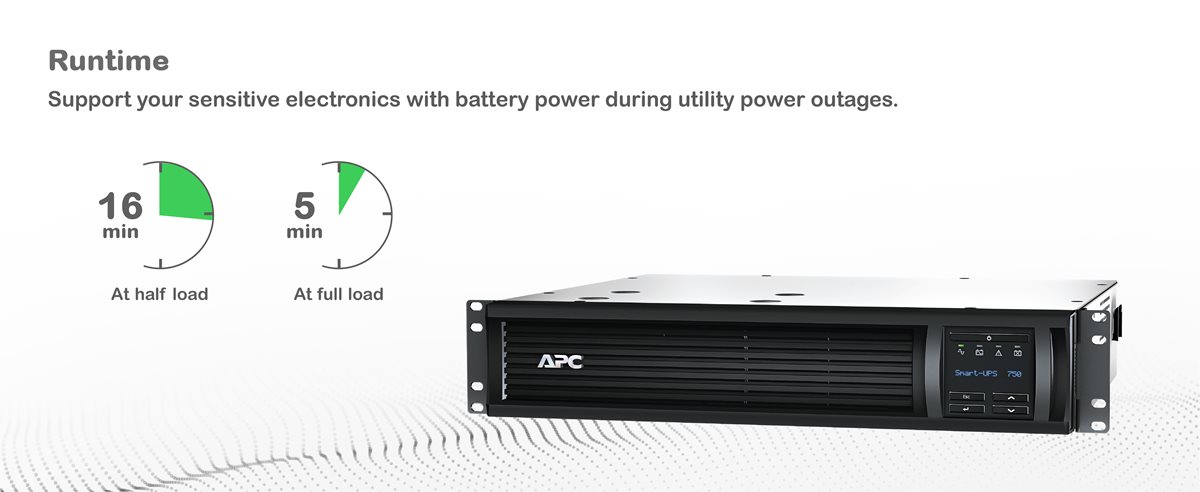 APC Smart-UPS 750VA LCD RM - UPS - 500 Watt - 750 VA - with APC ...