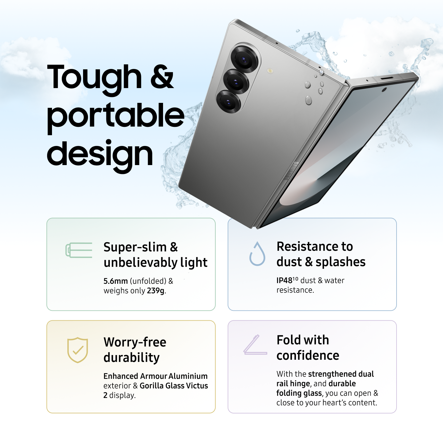 Samsung Galaxy Z Fold6 - 5G smartphone - dual-SIM - RAM 12 GB ...