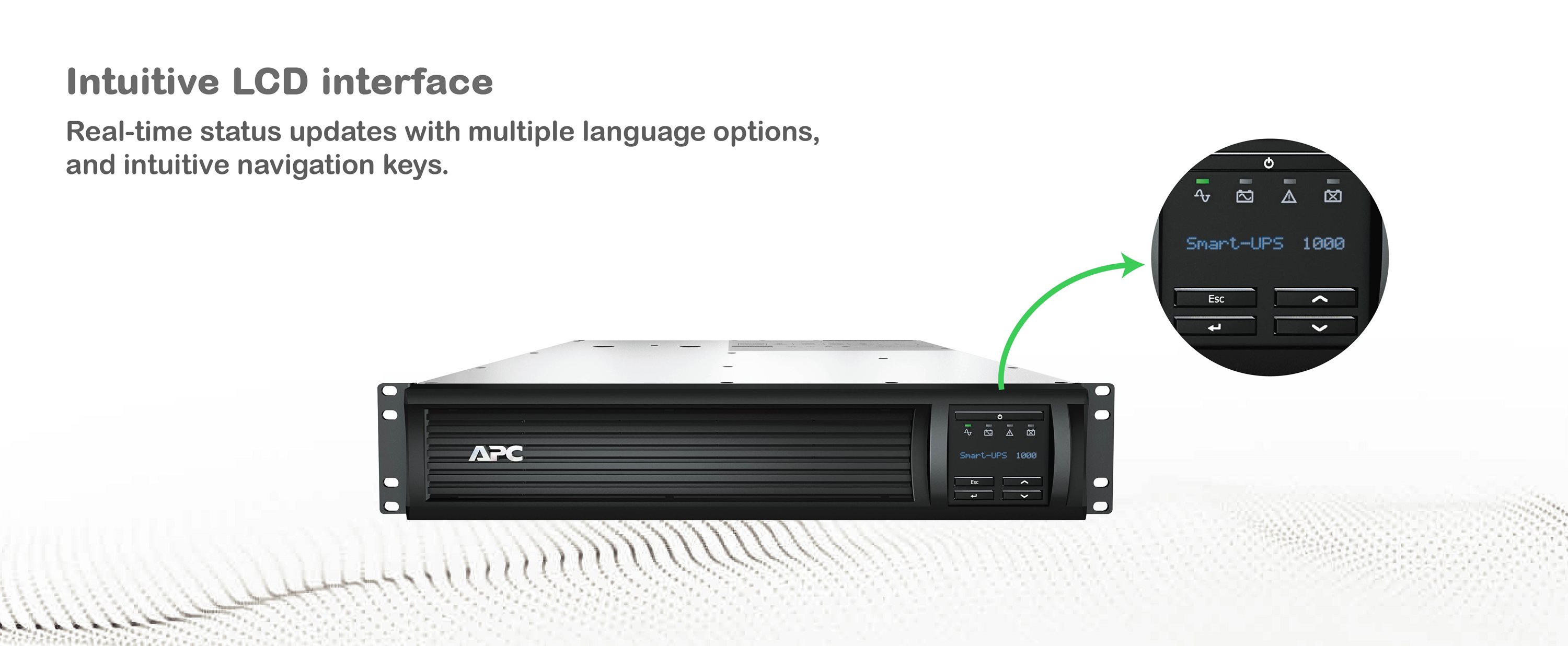 APC Smart-UPS 1000VA LCD RM - UPS - 700 Watt - 1000 VA - with APC ...