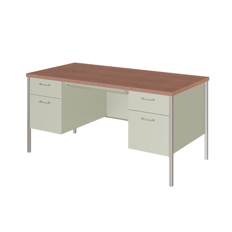 Alera double pedestal steel desk metal desk store