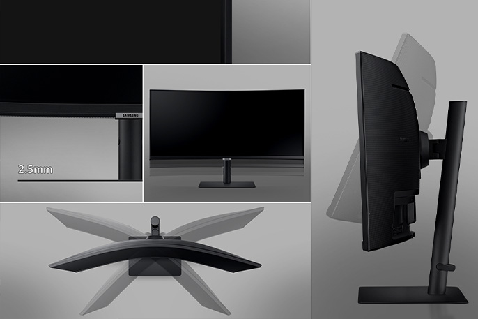 Samsung S34A654UXN - S65UA Series - LED monitor - curved - 34"