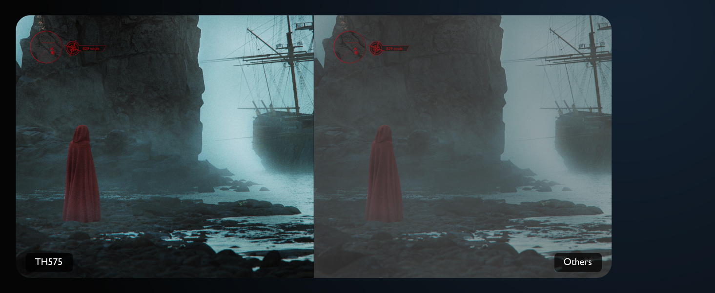 BenQ TH575 - DLP projector - portable - 3D - 3800 ANSI lumens - Full HD ...