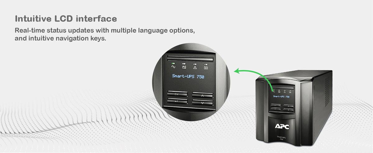 APC Smart-UPS 750VA LCD - UPS - 500 Watt - 750 VA - with APC SmartConnect