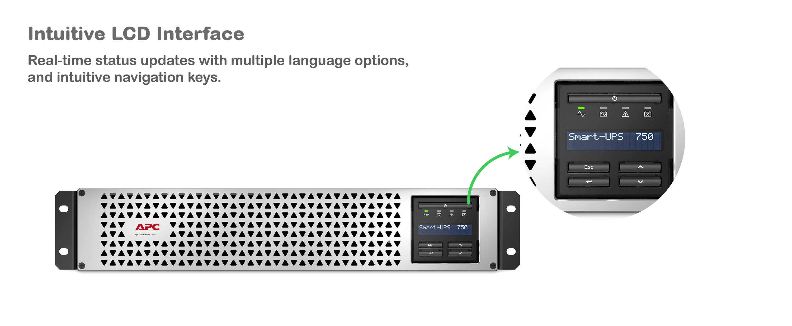 APC Smart-UPS Li-Ion SMTL750RM2UCNC - UPS - 500 Watt - 750 VA