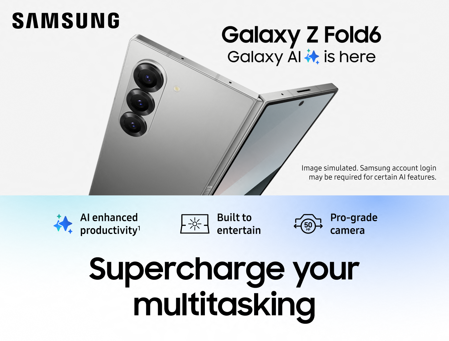 Samsung Galaxy Z Fold6 - navy - 5G smartphone - 512 GB - GSM