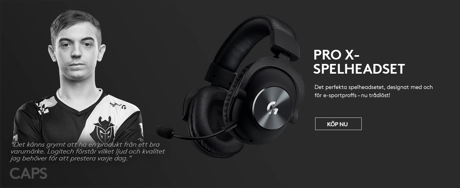 Logitech PRO X Superlight - Black - Datortillbehör | Webhallen