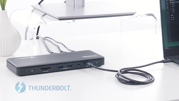 Plugable Thunderbolt 4 Laptop Dock 100W, Dual Monitor Single 8K or Dual ...