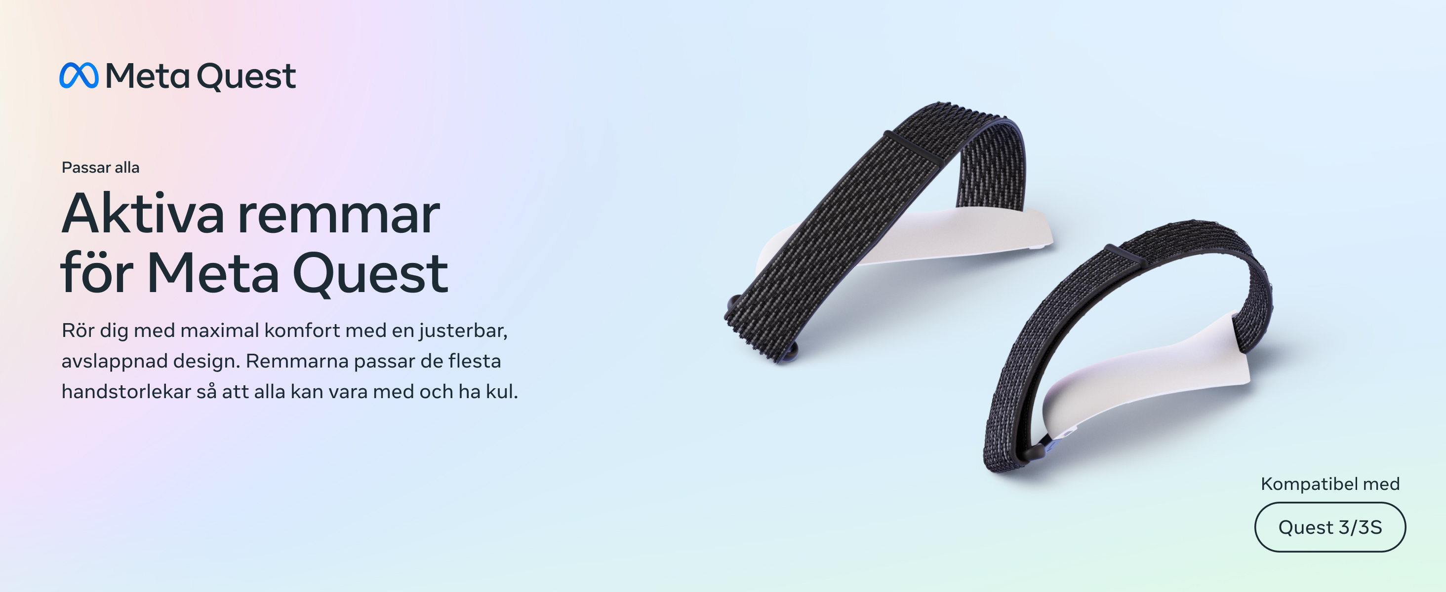 Meta Quest Active Straps for Quest 3/3S - VR-Headset | Webhallen