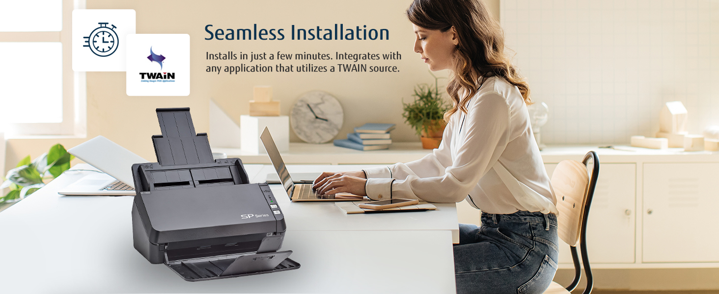 Ricoh SP-1130Ne - document scanner - desktop - Gigabit LAN, USB 3.2 Gen 1x1