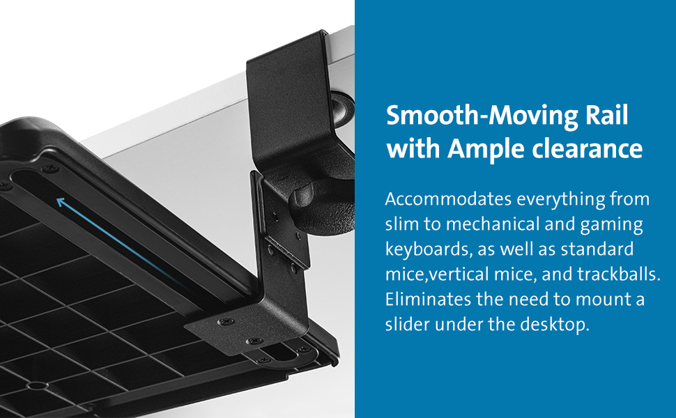 Kensington SmartFit Clamp-On Keyboard Drawer
