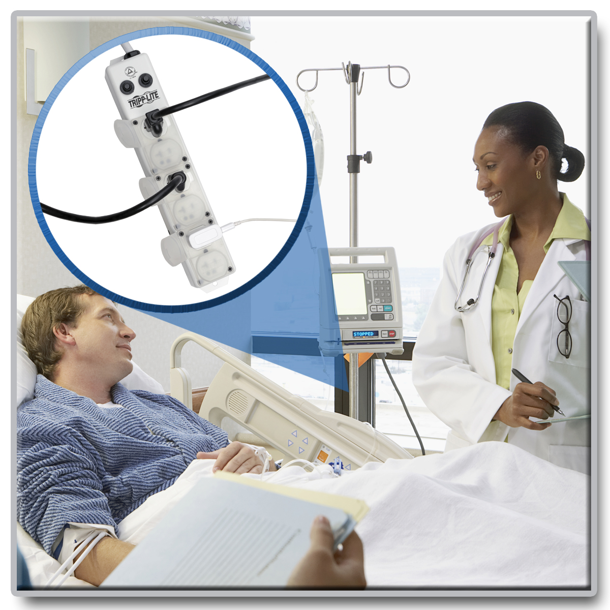 Tripp Lite Safe-IT For Patient-Care Vicinity - Power Strip Medical ...